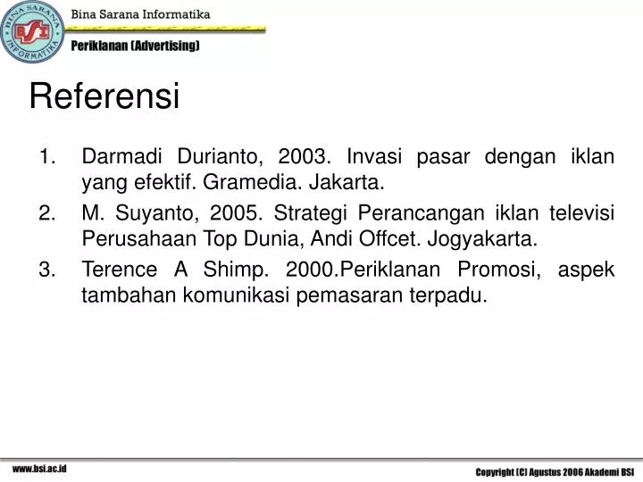 PPT - Referensi PowerPoint Presentation, free download - ID:4380176