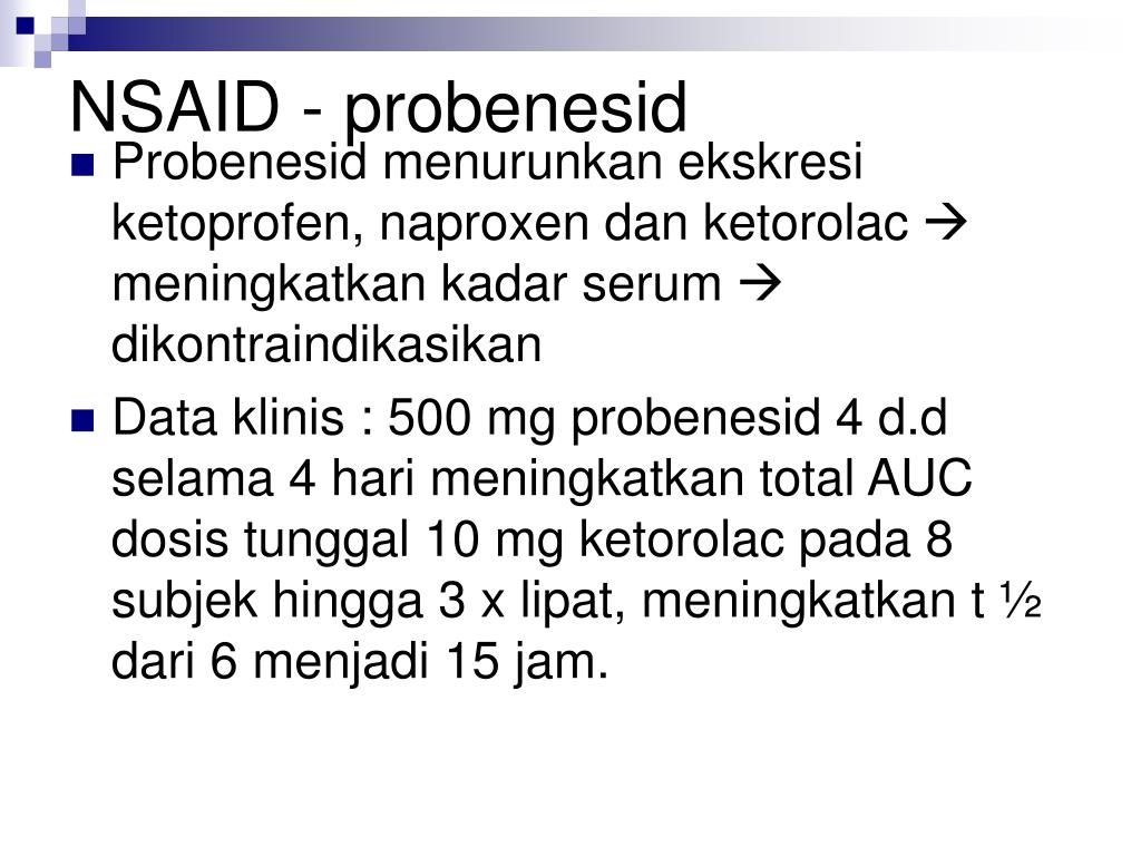 PPT - INTERAKSI OBAT-OBAT ANTI-INFLAMASI NONSTEROID (AINS) PowerPoint ...