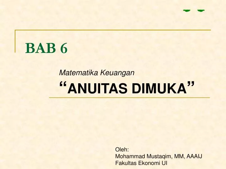 PPT - BAB 6 PowerPoint Presentation, free download - ID:4382043