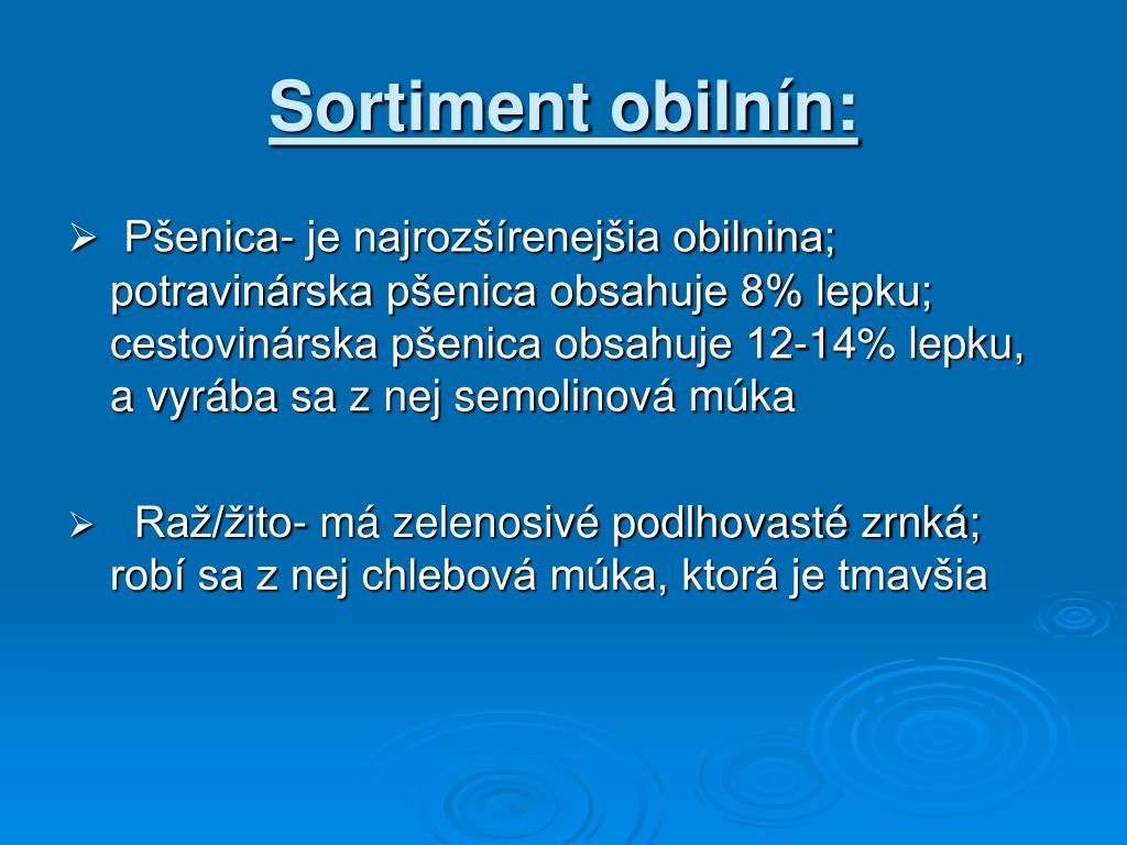 PPT - OBILNINY, PEKÁRENSKÉ VÝROBKY PowerPoint Presentation, free ...