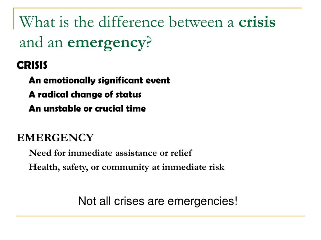 PPT - It’s Getting Hot in the Kitchen: Crisis Management and Emergency ...