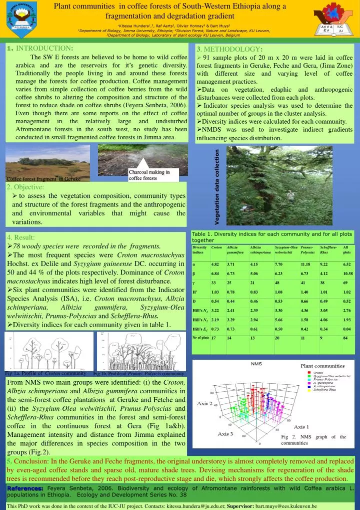 PPT - 4. Result: 78 woody species were recorded in the fragments ...
