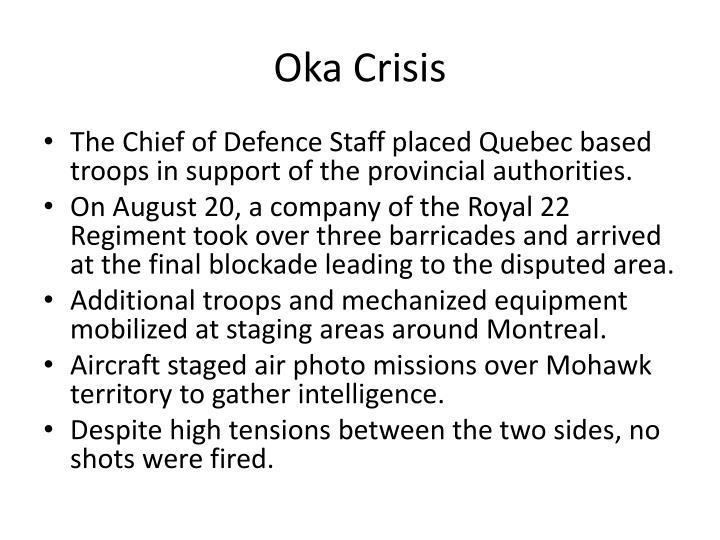 PPT - Oka Crisis PowerPoint Presentation - ID:4384612