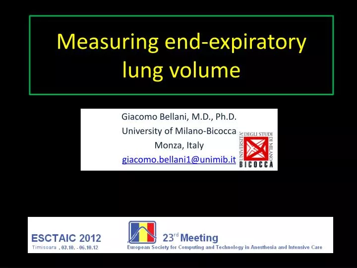 PPT - Measuring end-expiratory lung volume PowerPoint Presentation ...