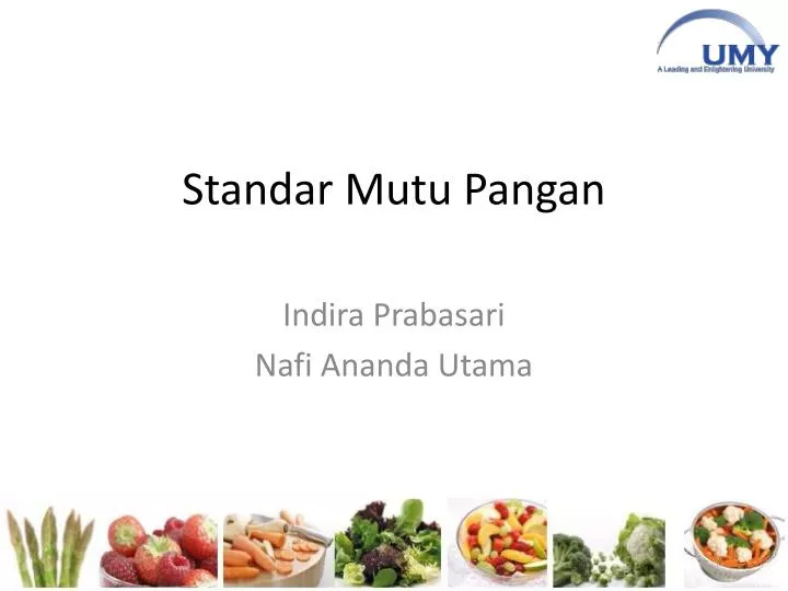 PPT - Standar Mutu Pangan PowerPoint Presentation, free download - ID ...