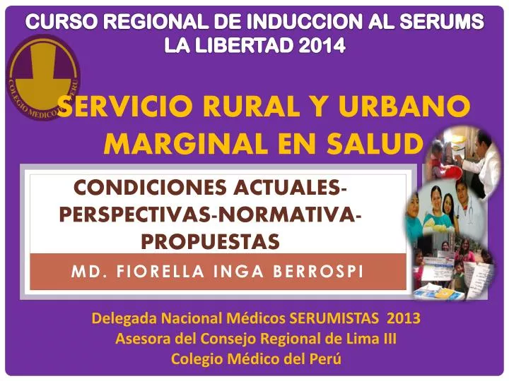 PPT - Condiciones actuales- Perspectivas-Normativa-Propuestas ...