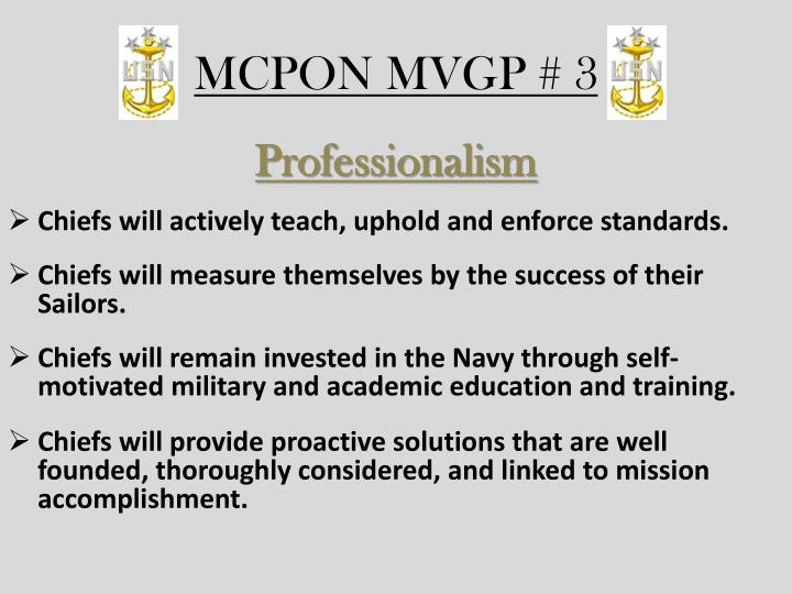 PPT - MCPON’S MISSION, VISION, GUIDING PRINCIPLES FOR CHIEF PETTY ...