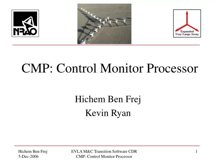 PPT - CMP: Control Monitor Processor PowerPoint Presentation, free ...