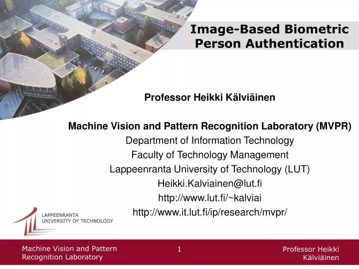 PPT - Image-Based Biometric Person Authentication PowerPoint ... PPT - Image-Based Biometric Person Authentication PowerPoint ...