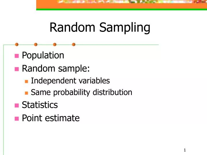 PPT - Random Sampling PowerPoint Presentation, free download - ID:4387695