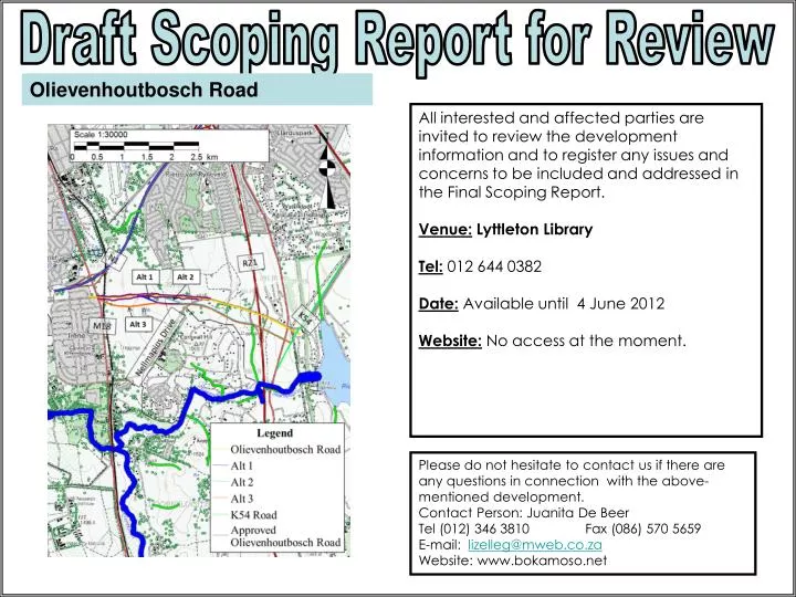 PPT - Draft Scoping Report for Review PowerPoint Presentation, free ...
