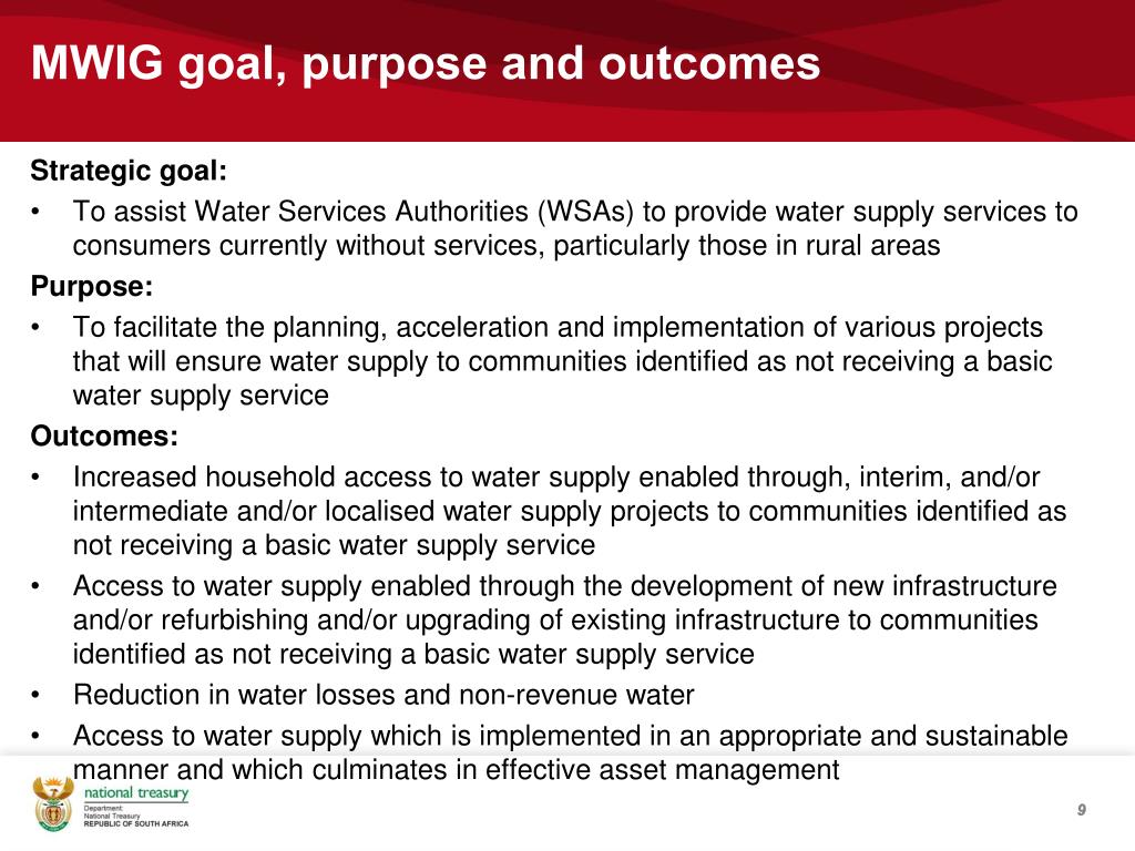 PPT - Municipal Water Infrastructure Grant PowerPoint Presentation ...