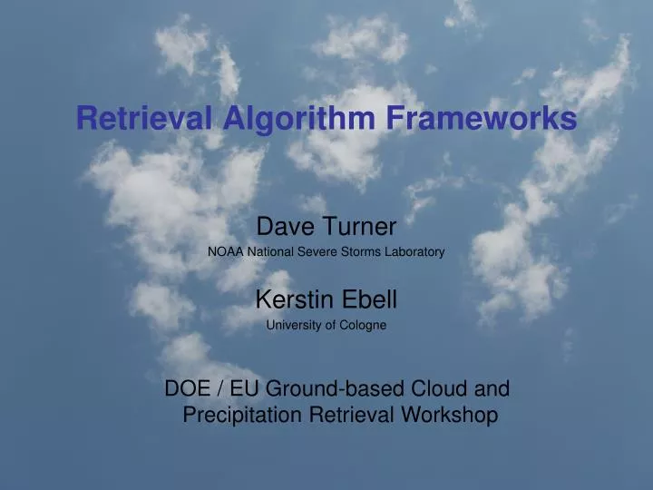 PPT - Retrieval Algorithm Frameworks PowerPoint Presentation, free ...