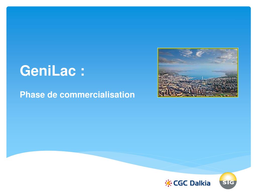 PPT - GeniLac Réseau thermique du centre ville de Genève par l’eau du ...