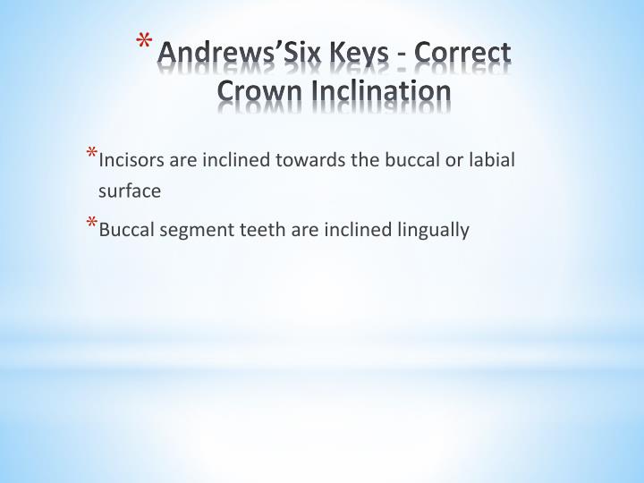 PPT - Andrew’s Six Keys & Skeletal Pattern PowerPoint Presentation - ID ...
