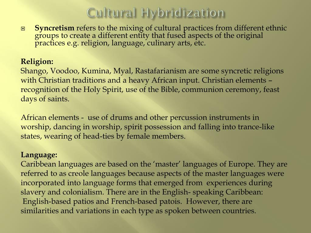 PPT - Characteristics of Caribbean Society and Culture PowerPoint ...