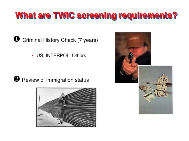 PPT - Transportation Worker Identification Credential (TWIC) Program ...