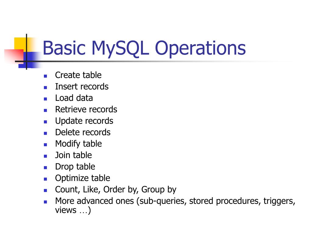 PPT - MySQL PowerPoint Presentation, free download - ID:4390742 PPT - MySQL PowerPoint Presentation, free download - ID:4390742