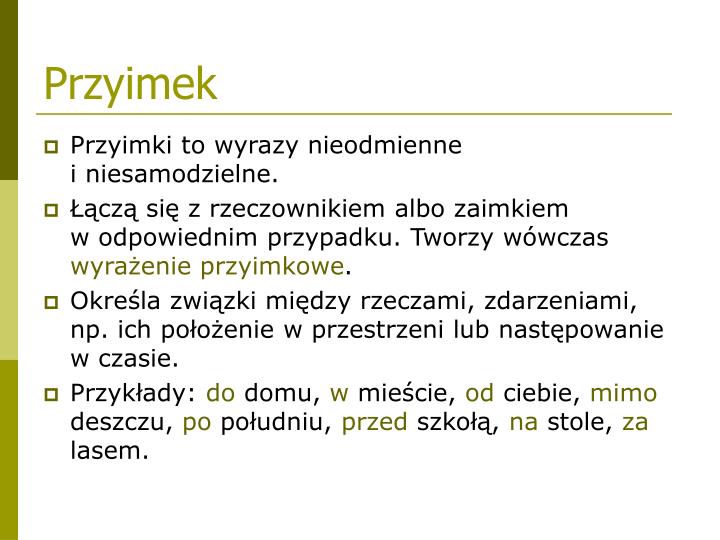 PPT - CZĘŚCI MOWY PowerPoint Presentation - ID:4391444
