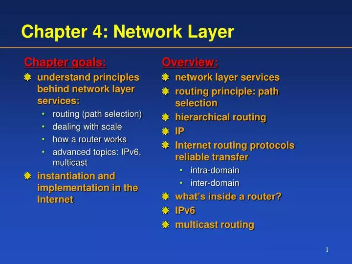 PPT - Chapter 4: Network Layer PowerPoint Presentation, free download - ID:4391486