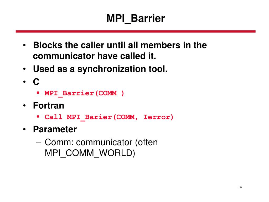 Ppt Review 6 Basic Mpi Calls Data Types Wildcards Using Status Probing Asynchronous