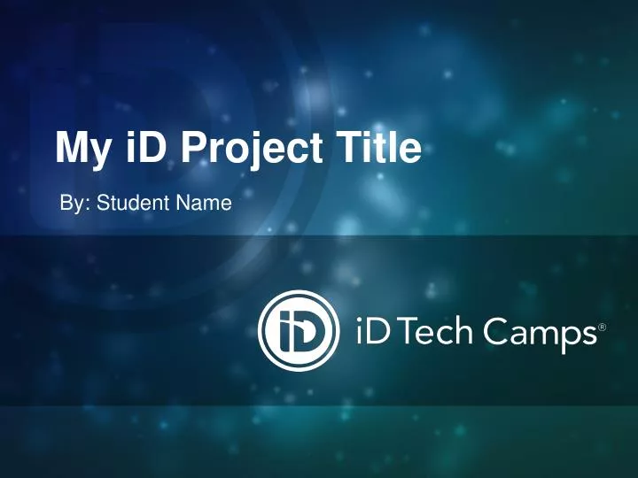 PPT - My iD Project Title PowerPoint Presentation, free download - ID ...