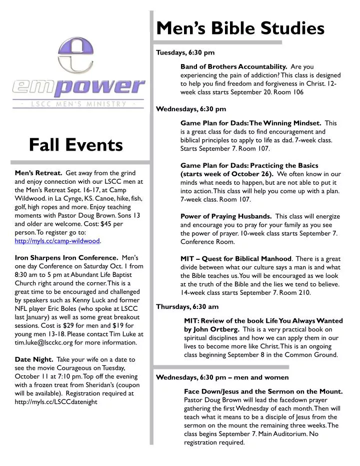 PPT - Men’s Bible Studies PowerPoint Presentation, free download - ID ...