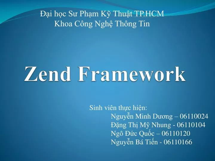 PPT - Zend Framework PowerPoint Presentation, free download - ID:4392348