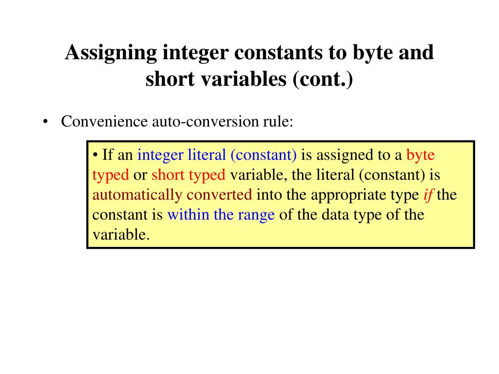 PPT - Numeric literals and named constants PowerPoint Presentation ...