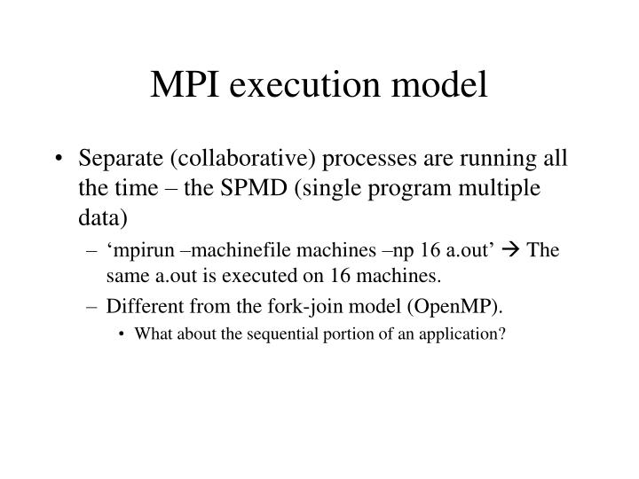 PPT - Programming distributed memory systems: Message Passing Interface (MPI) PowerPoint ...