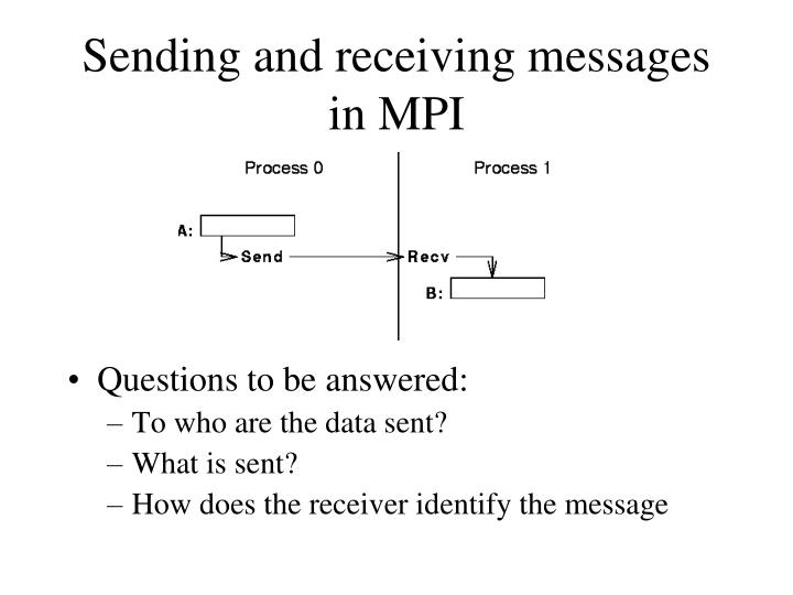 PPT - Programming distributed memory systems: Message Passing Interface (MPI) PowerPoint ...