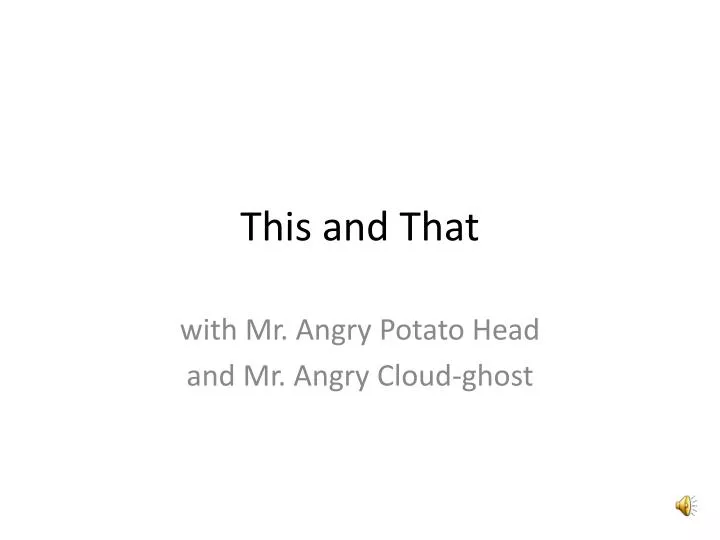 PPT - This and That PowerPoint Presentation, free download - ID:4393792