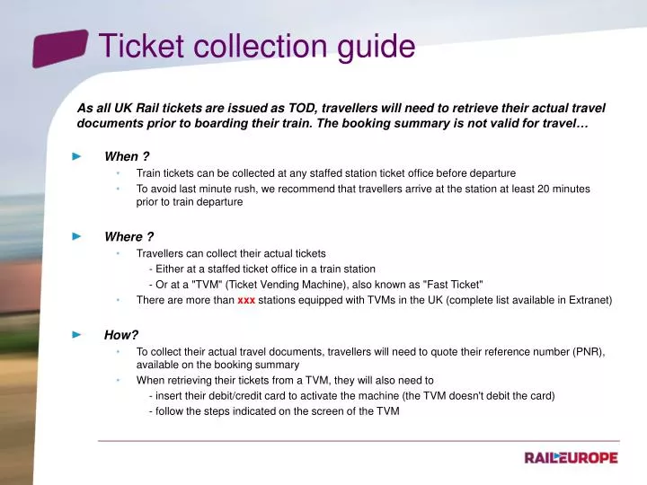 PPT - Ticket collection guide PowerPoint Presentation, free download ...
