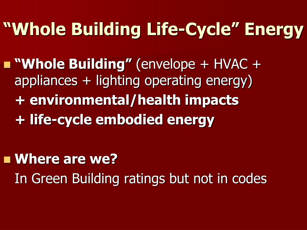 PPT - Toward Sustainable Energy & Climate through a Whole Community ...