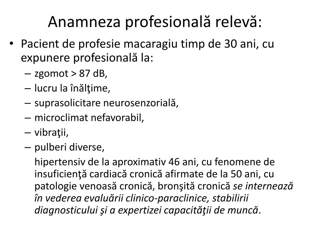 PPT - EXPERTIZA MEDICALA A CAPACITATII DE MUNCA IN HIPERTENSIUNEA ...