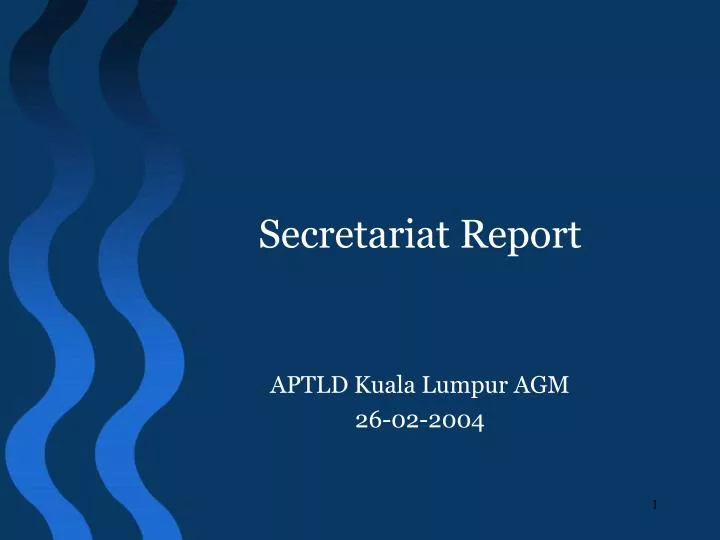 PPT - Secretariat Report PowerPoint Presentation, free download - ID ...