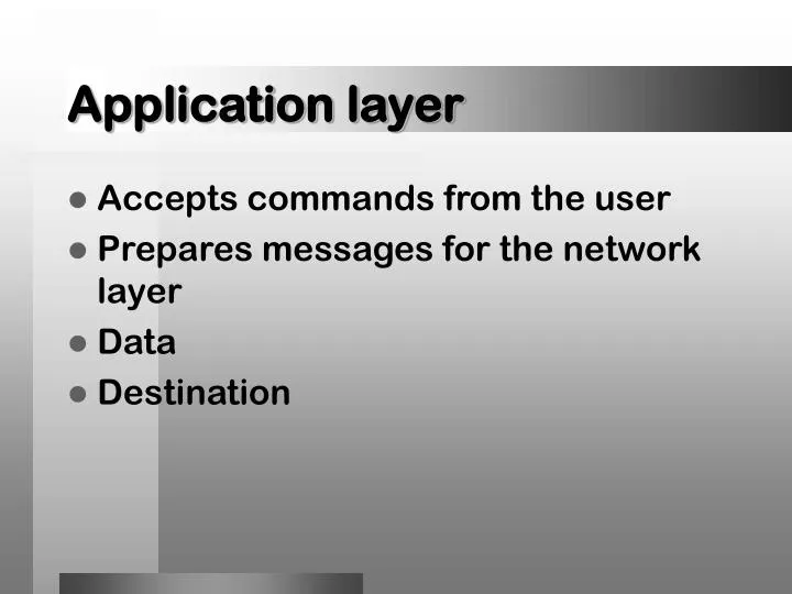 PPT - Application layer PowerPoint Presentation, free download - ID:4394868
