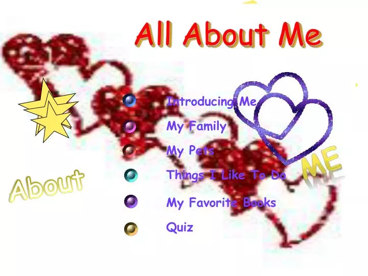 PPT - All About Me PowerPoint Presentation, free download - ID:4395411