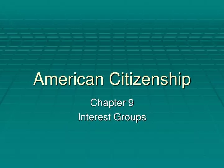 PPT - American Citizenship PowerPoint Presentation, free download - ID ...