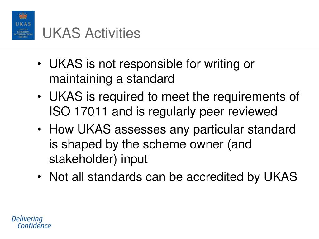 PPT - UKAS, our role in the process IFST Food Auditing Conference 13 th ...