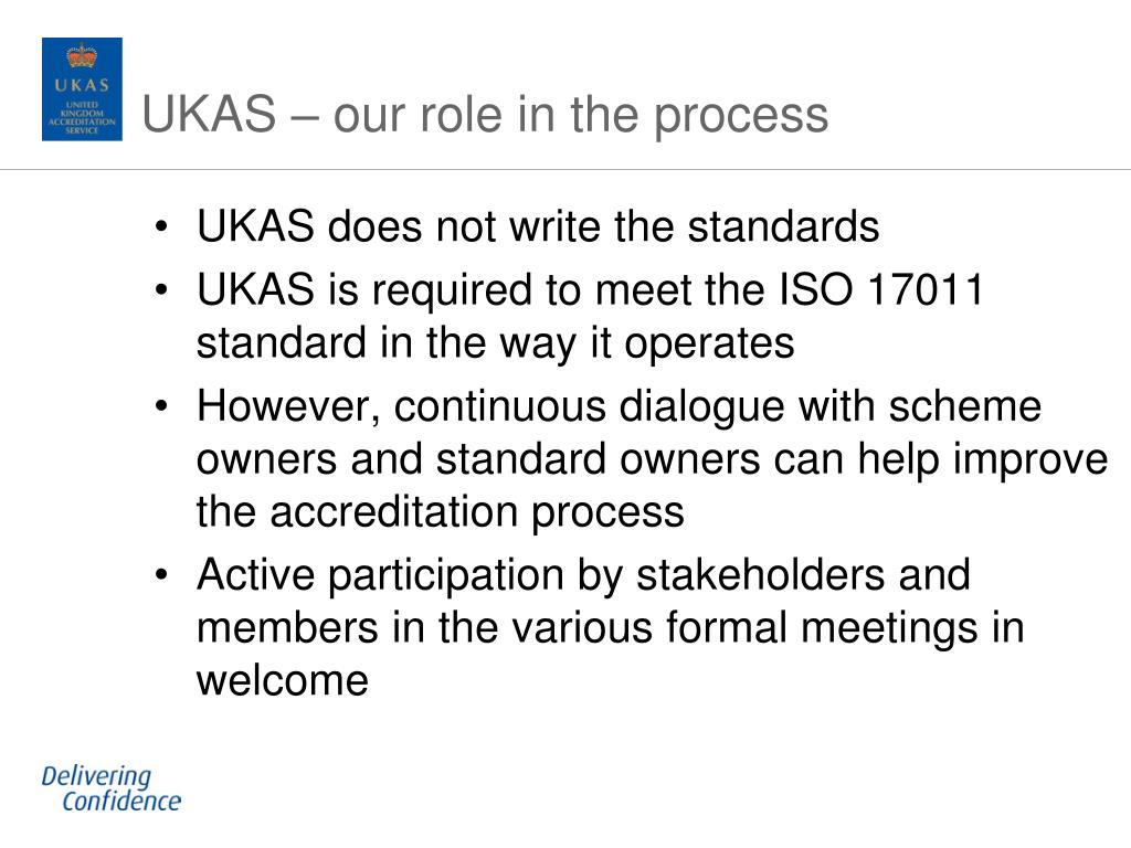 PPT - UKAS, our role in the process IFST Food Auditing Conference 13 th ...