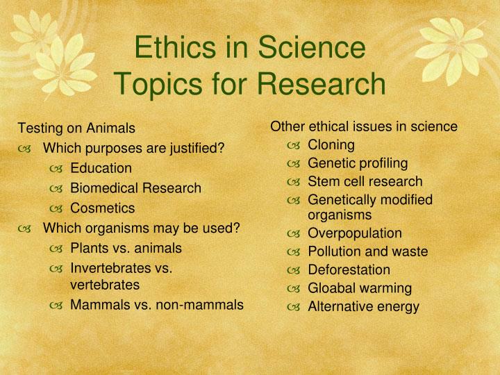 PPT - Ethics in Science A Guide for Future Science Teachers PowerPoint ...