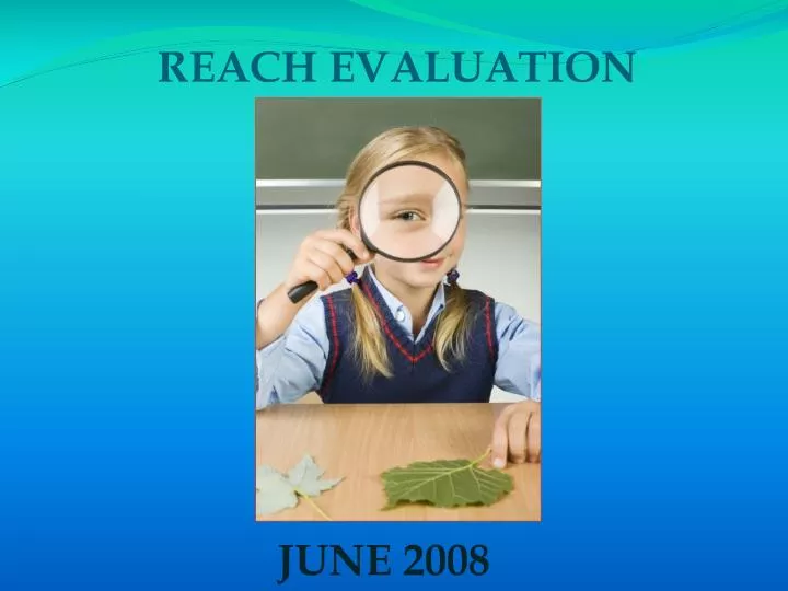 PPT - REACH EVALUATION PowerPoint Presentation, free download - ID:4398650