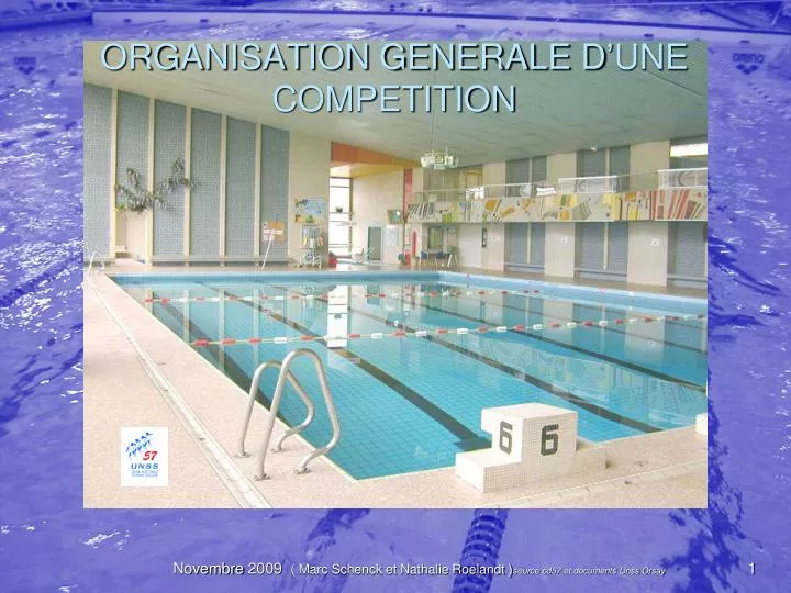 PPT - ORGANISATION GENERALE D’UNE COMPETITION PowerPoint Presentation ...