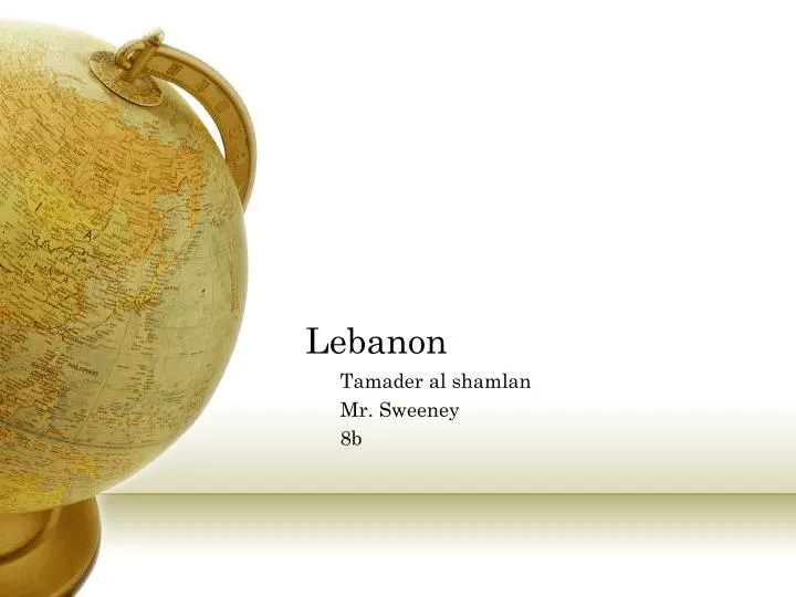 PPT - Lebanon PowerPoint Presentation, free download - ID:4399356
