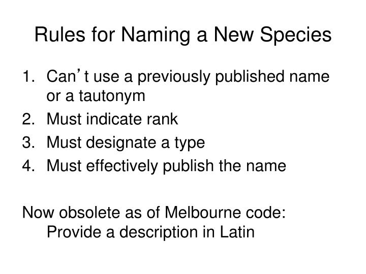 PPT - Botanical Nomenclature PowerPoint Presentation - ID:4400110