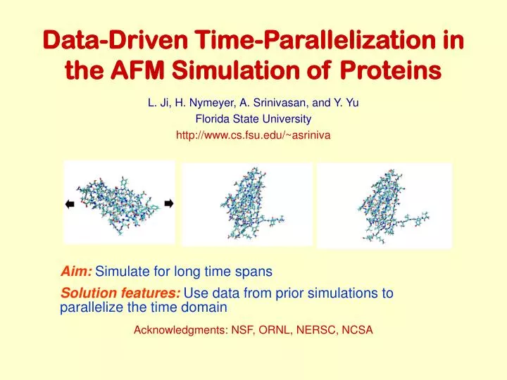 Ppt Data Driven Time Parallelization In The Afm Simulation Of 7395