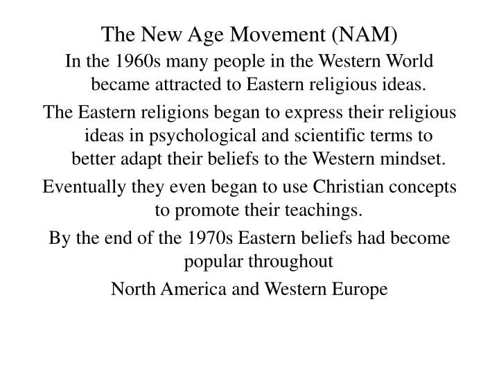 PPT - The New Age Movement (NAM) PowerPoint Presentation, free download ...
