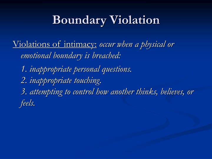 PPT - Seeing the Forest and the Trees: Professional Boundaries and ...