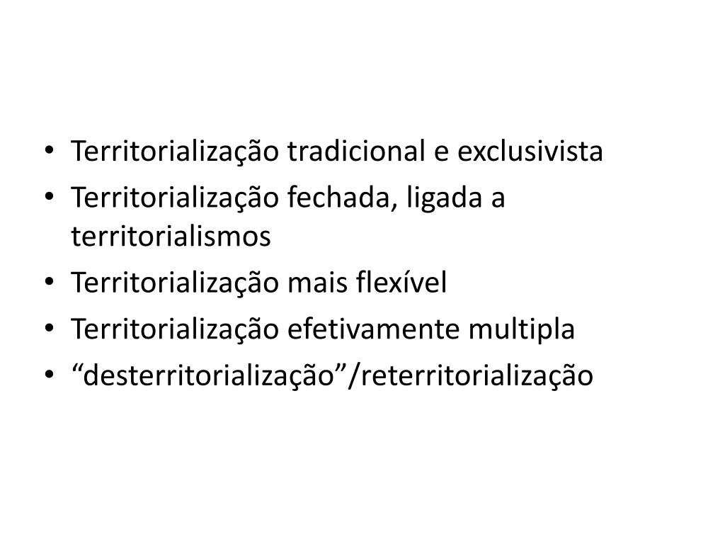 PPT - Território, territorialização e territorialidade PowerPoint ...